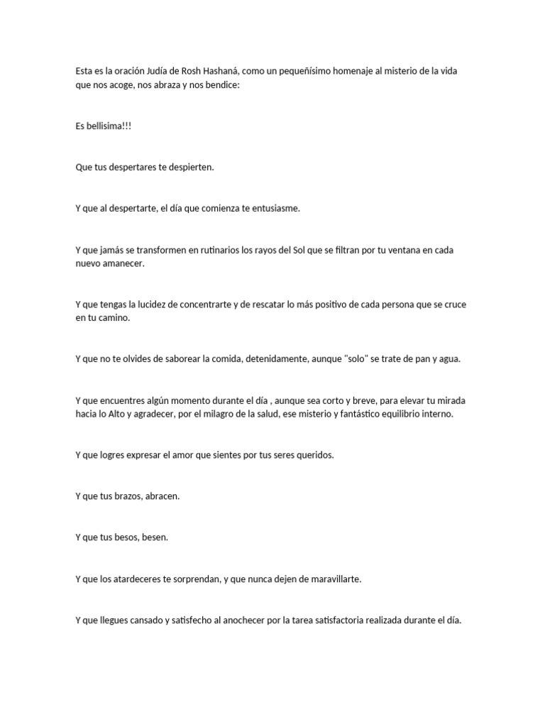Bendicion Judia | PDF