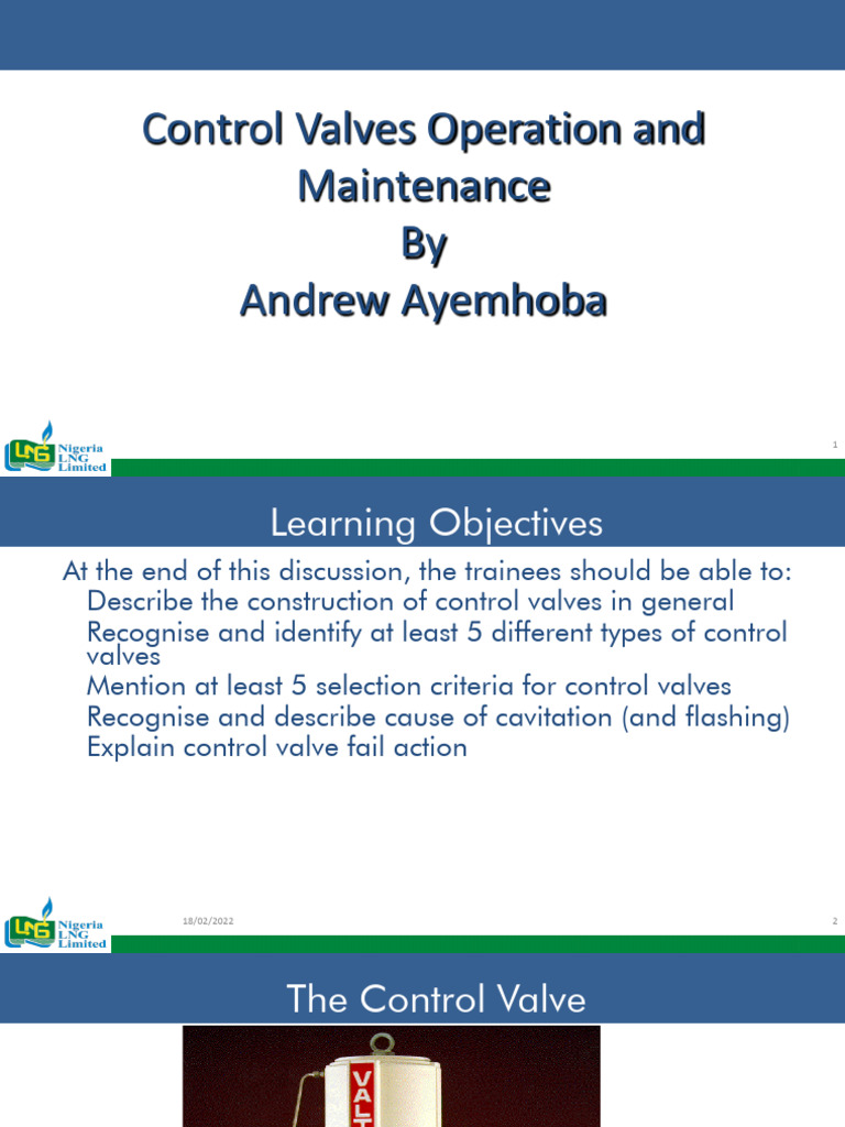 Control Valves Training For Technicians | PDF | Valve | Actuator