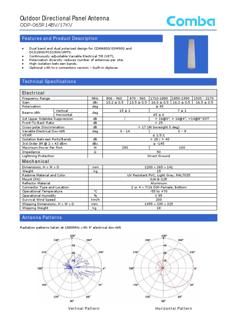 Odp-065r14bv - 17KV DS 0-0-0 | PDF