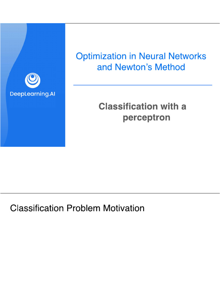 Classification With A - Perceptron - S | PDF