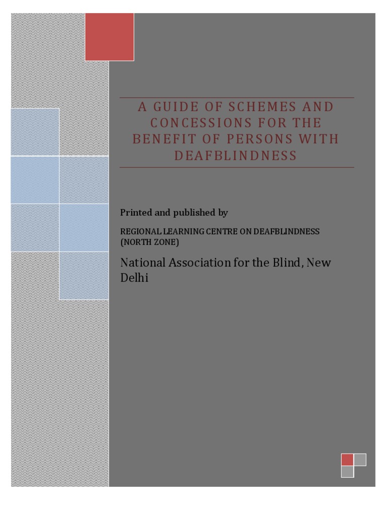 Schemes and Concessions Final | PDF | Disability | Identity Document