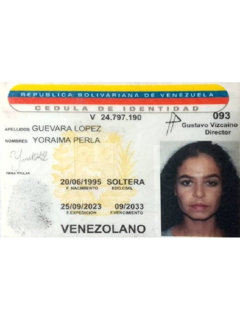 Venezuelan - ID - Card 08 10 2025 12 52 | PDF