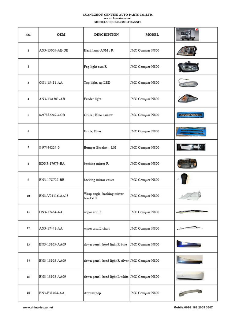 JMC Truck n800 GZ Genuine | PDF | Fuel Injection | Anti Lock Braking System