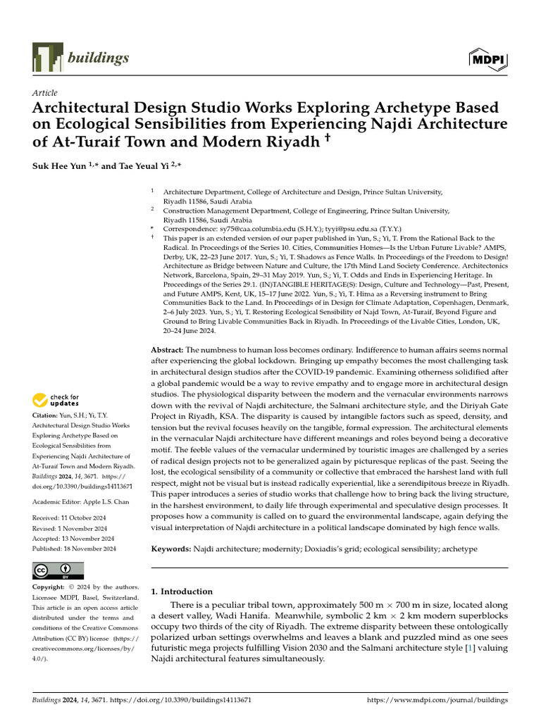 Buildings 14 03671 v2 | PDF | Riyadh