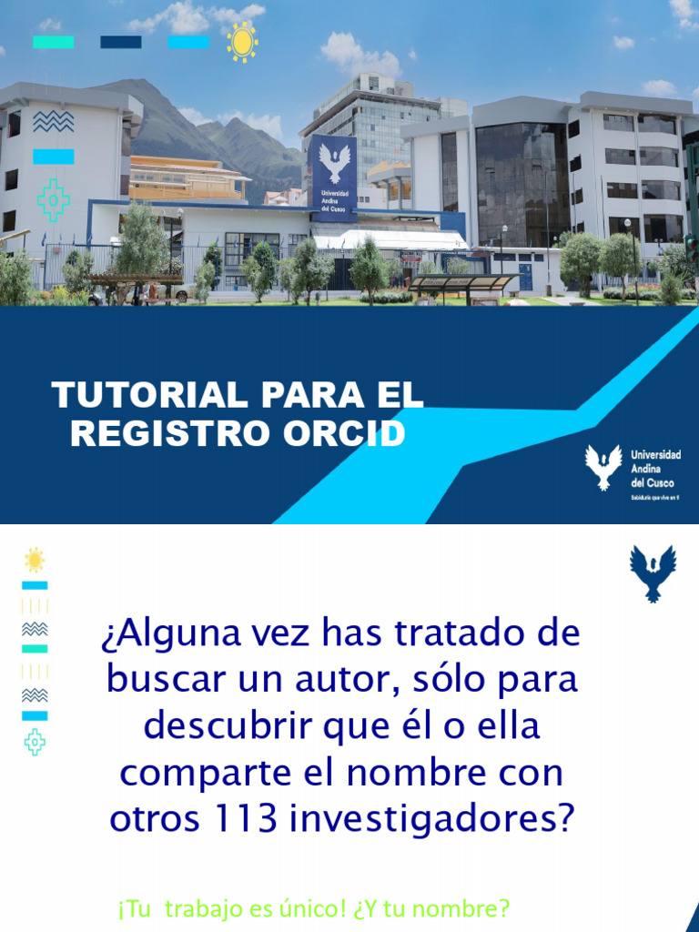 Tutorial para Registro Orcid | PDF | Ciencias de la Información | Tecnologías de la información