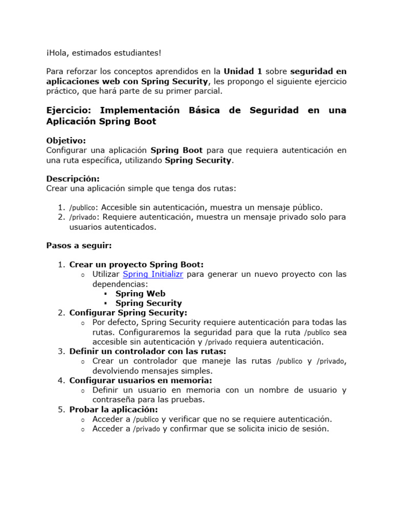 Parcial 1 A | PDF | Autenticación | Java (lenguaje de programación)