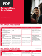 IELTS Speaking Band Descriptors | PDF | Fluency | Word