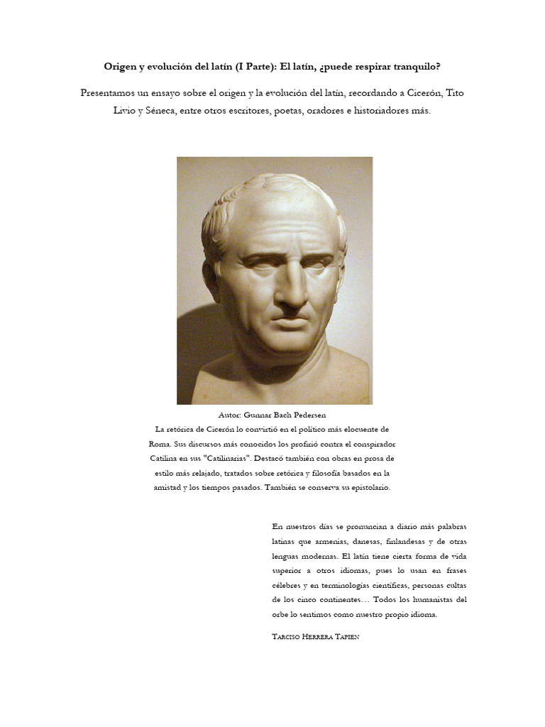 Origen y evolución del latín: un análisis | PDF | Séneca El Joven ...