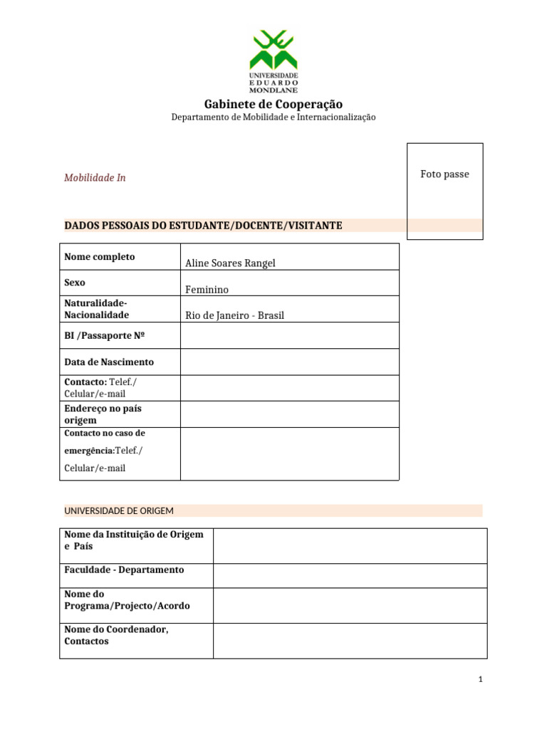 Form Mob in | PDF