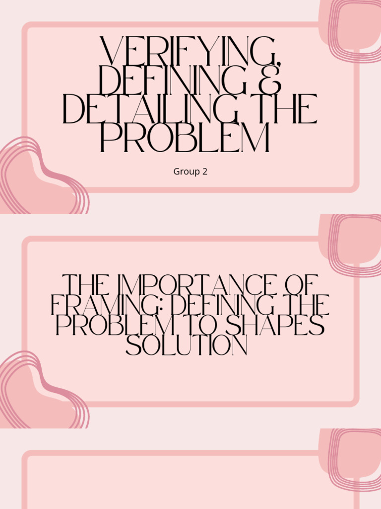 Framing Problems for Effective Solutions | PDF
