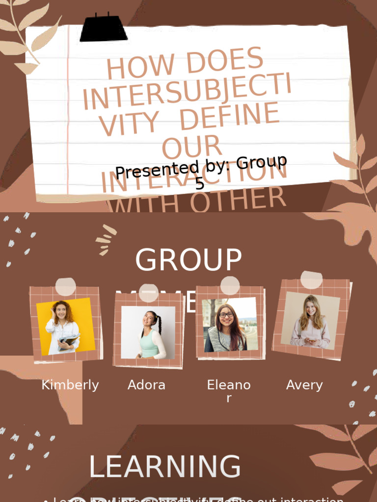 Intersubjectivity and Human Interaction | PDF | Empathy | Emotions