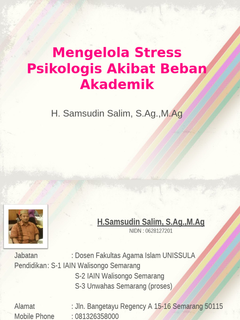 Mengelola Stres Akademik Efektif | PDF
