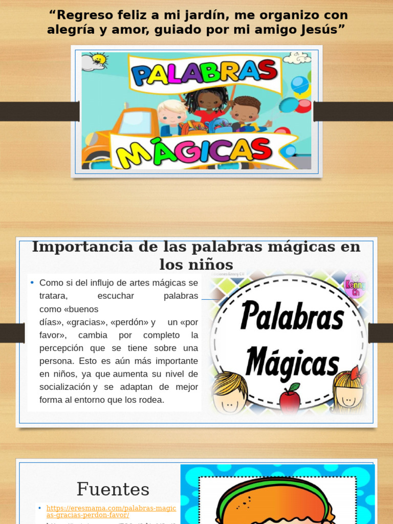 Palabras Mágicas Unid 1 Sem 2 | PDF