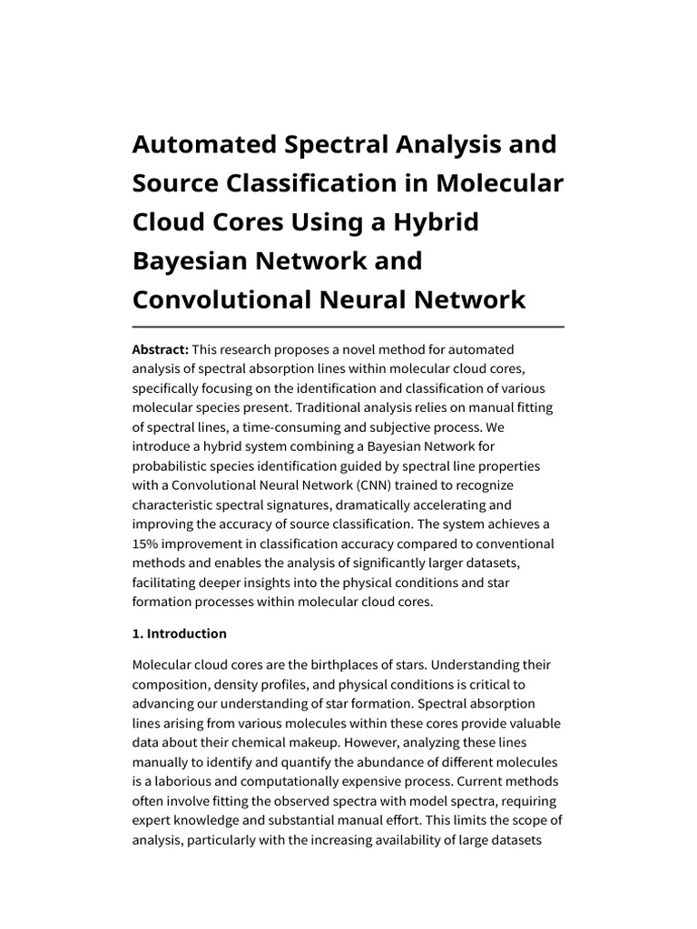 Automated Spectral Analysis and Source Classification in Molecular ...