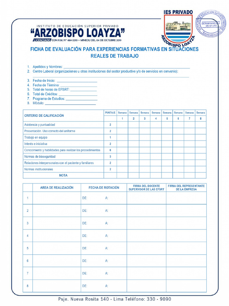 Modelo de Llenado (Ficha de Evaluacion-Cartillas-Constancia) 2025 PDF | PDF