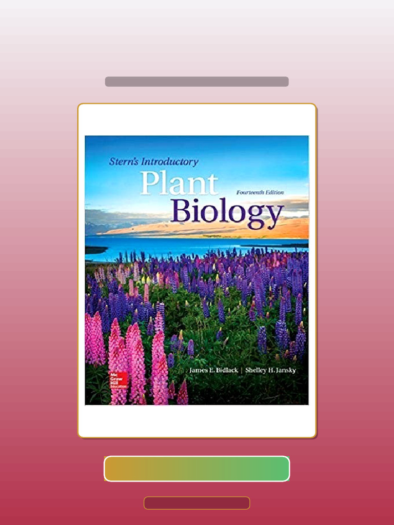 Sterns Introductory Plant Biology 14th Edition by James Bidlack Ebook ...