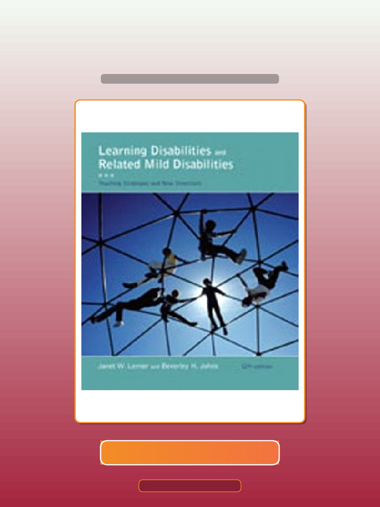Learning Disabilities and Related Mild Disabilities 12th Edition Lerner ...
