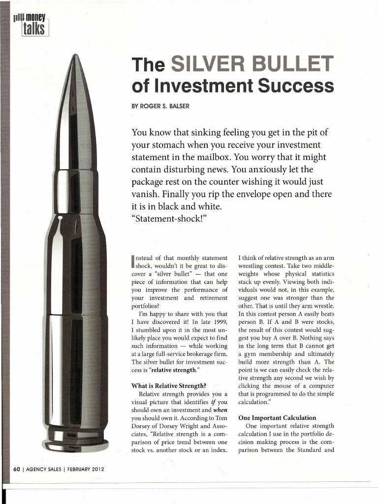The Silver Bullet of Investment Success | PDF | S&P 500 Index ...