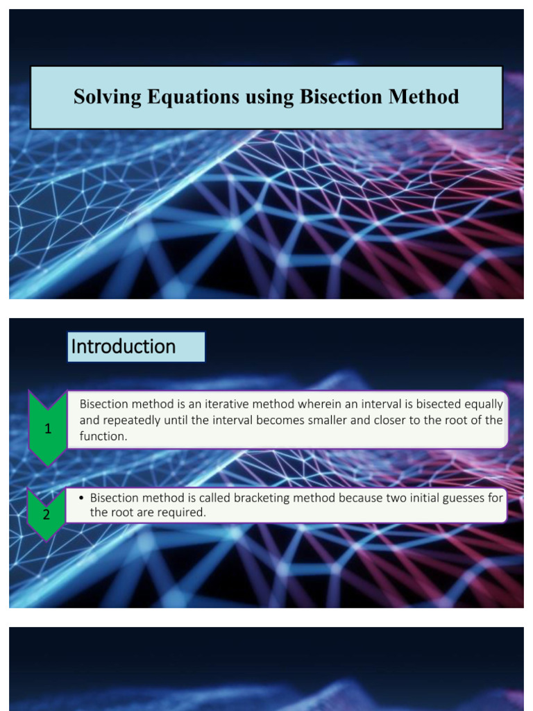 Bisection Method Merged | PDF