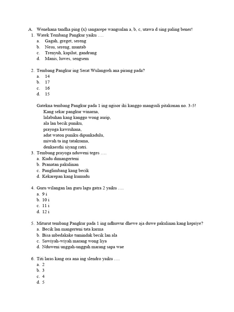 Sum 2 Klas 8 Gasal | PDF