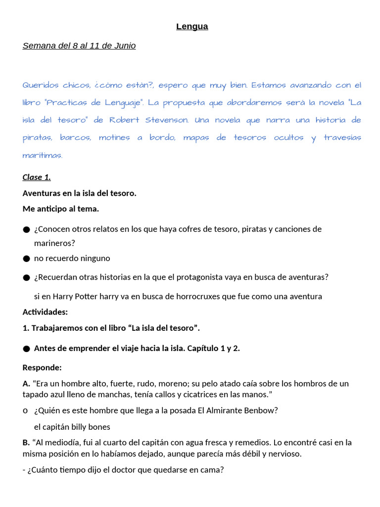 Presentación de Jim a la tripulación | PDF | Isla del tesoro