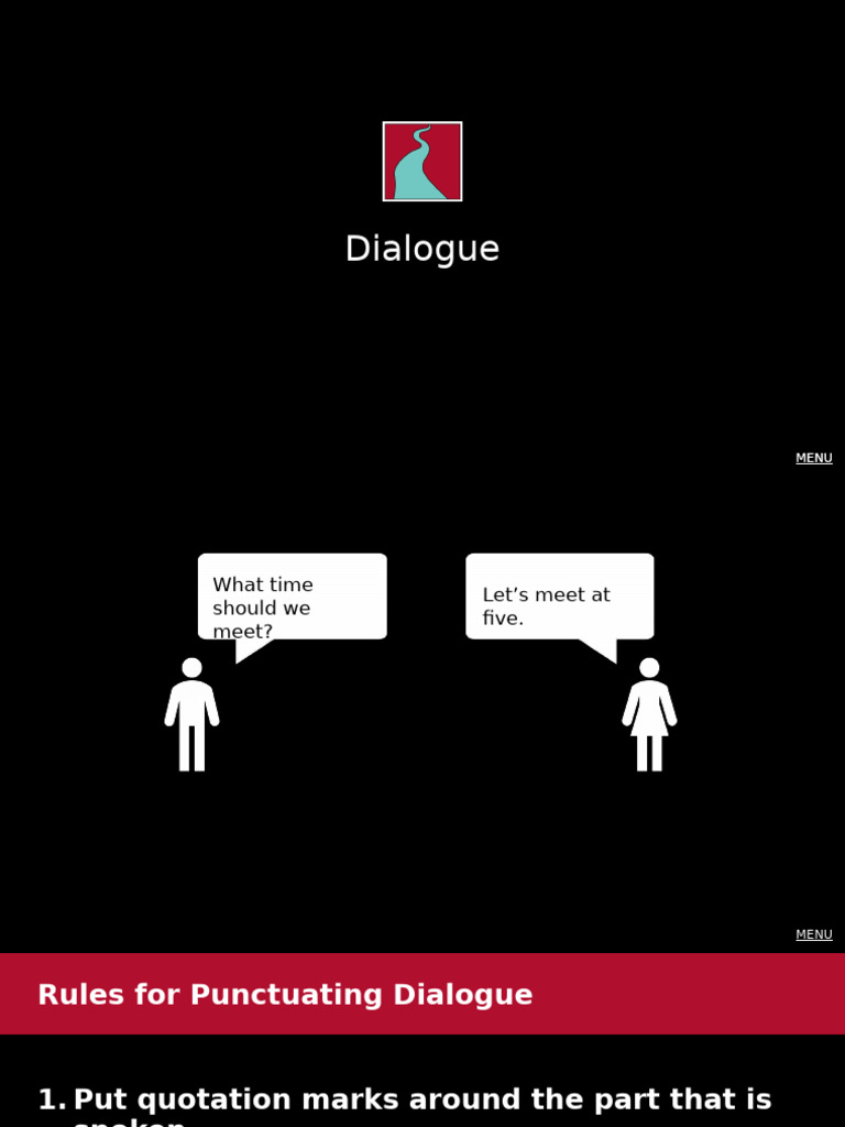 Dialogue Mini Lesson MAC | PDF | Punctuation | Quotation Mark