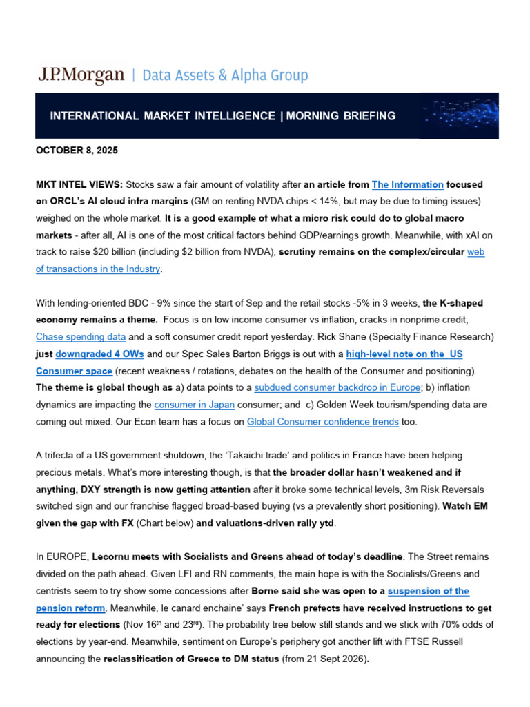 JPM - International Market Intell Morning Briefing - 20251008 | PDF ...