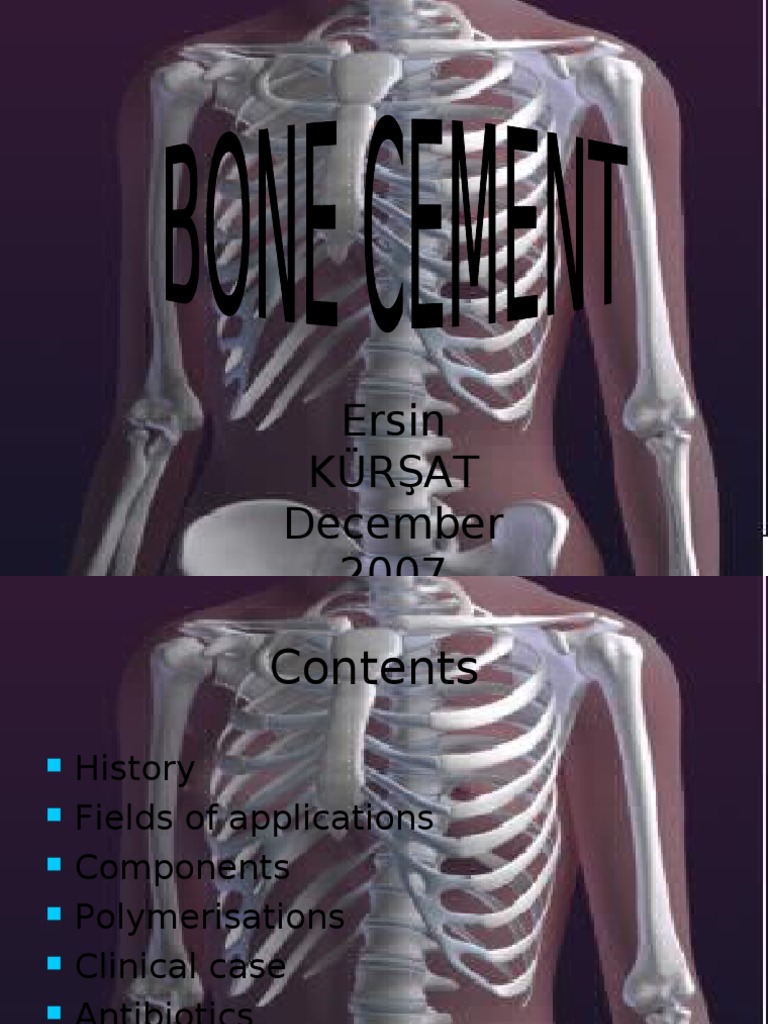 Bone Cement Ppt Oluyor Galibaıu | Poly(Methyl Methacrylate) | Polymerization