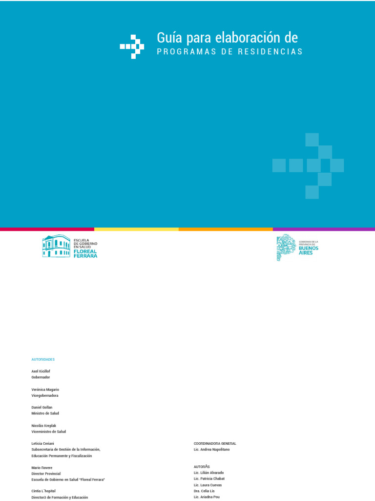 Guía para Elaboración de Programas de Residencias 2021 PDF | PDF ...