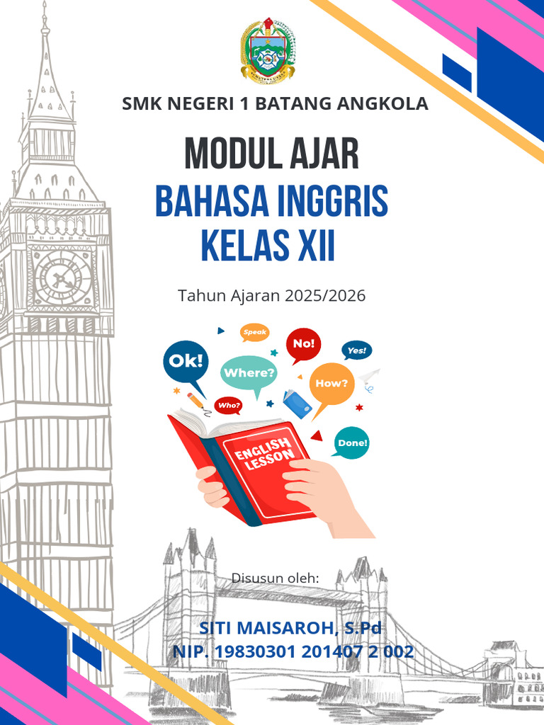 Biru Kuning Modern Sampul Modul Ajar Dokumen A4 | PDF