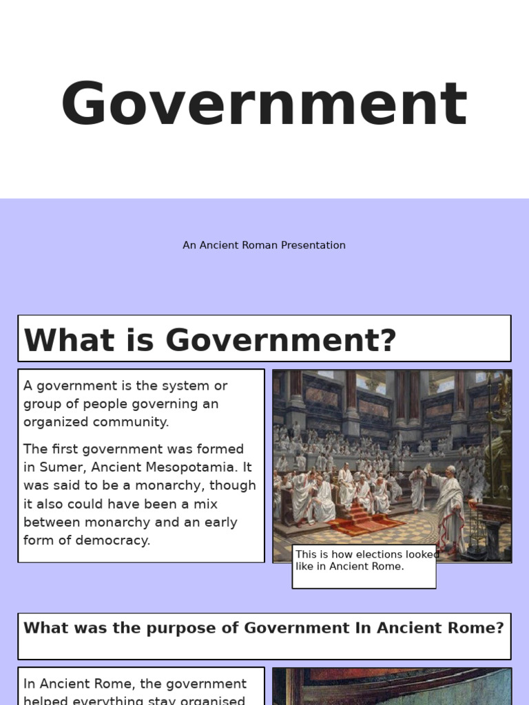 Ancient Roman Government | PDF | Ancient Rome | Roman Republic