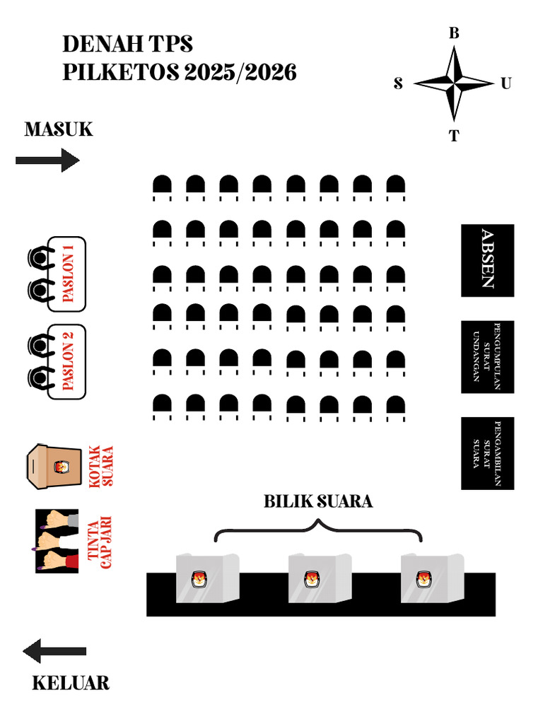 Denah TPS Pilketos 20252026 - 20250828 - 094104 - 0000 | PDF