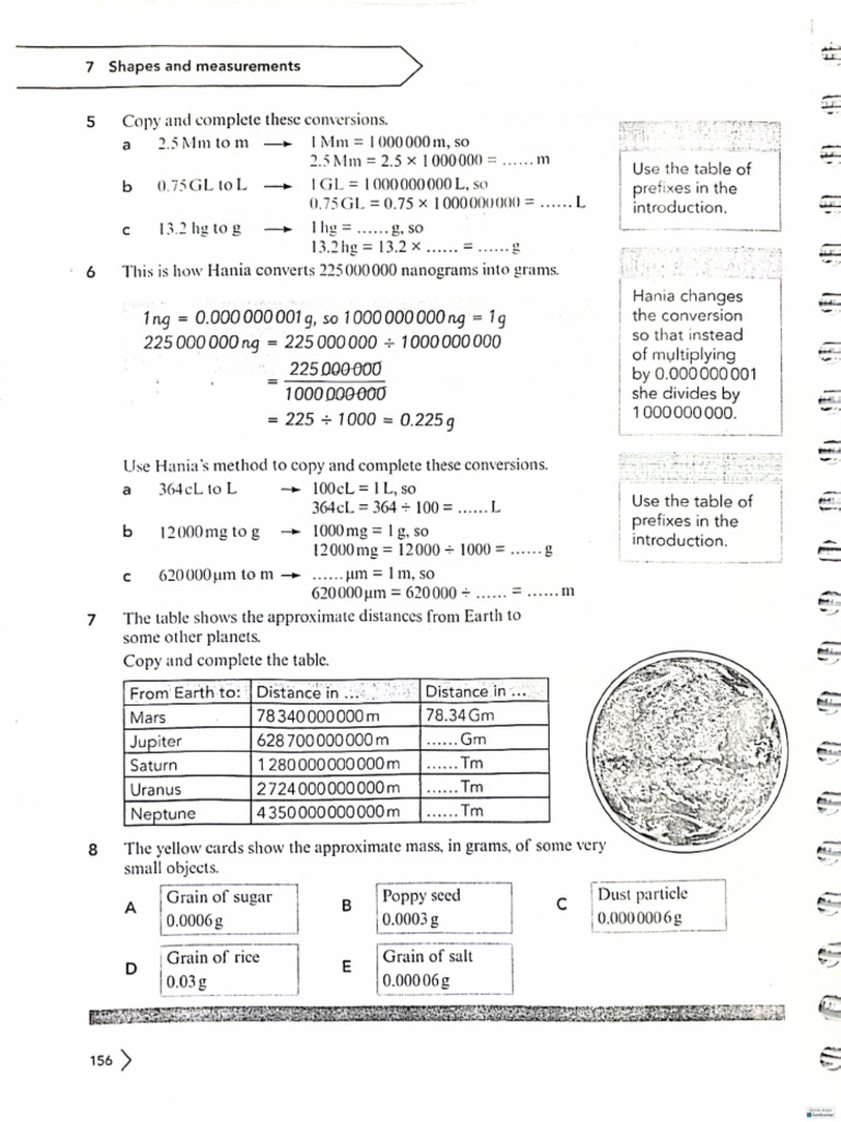 Practice Rational, Large and Small Units | PDF