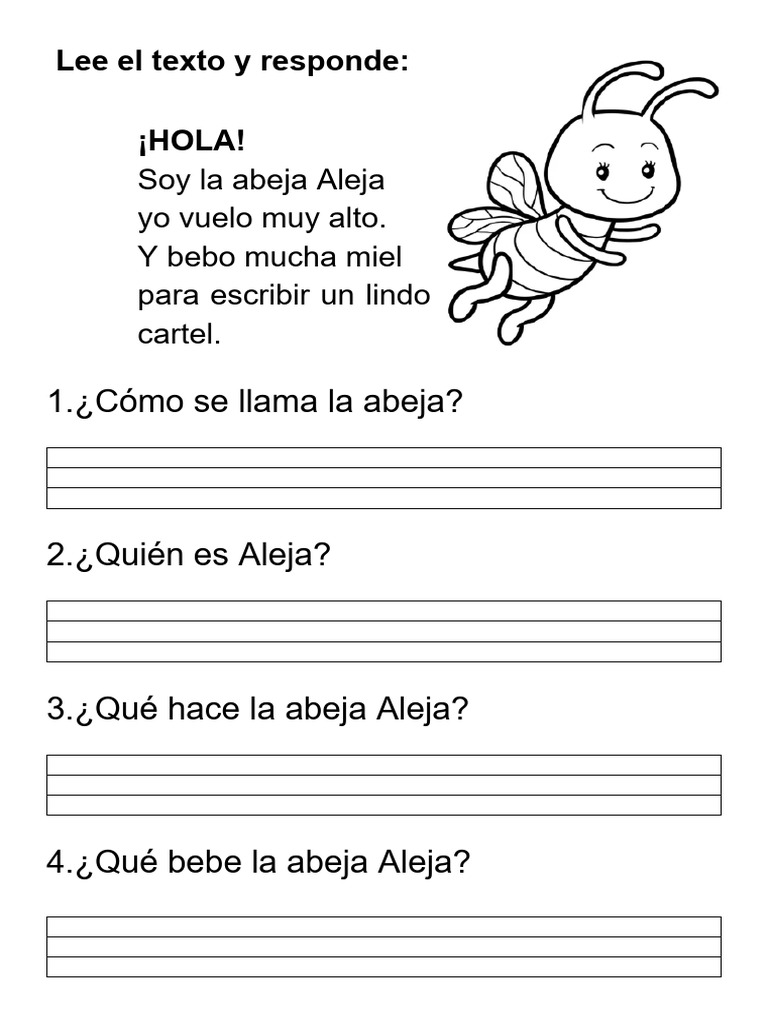 Lectura La Abeja Aleja | PDF