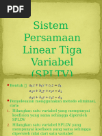 SPLTV: Pengertian dan Contoh Penyelesaian | PDF
