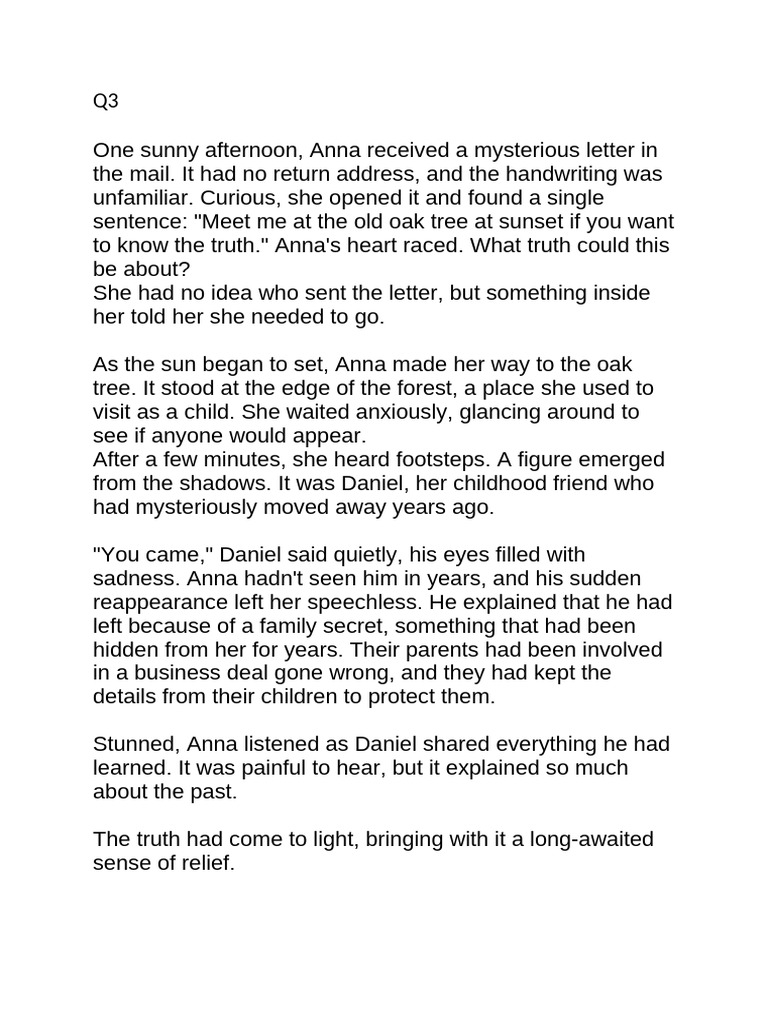 Mysterious Letter Reveals Family Secret | PDF
