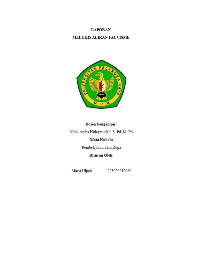 Laporan Melukis Maria Ulpah | PDF