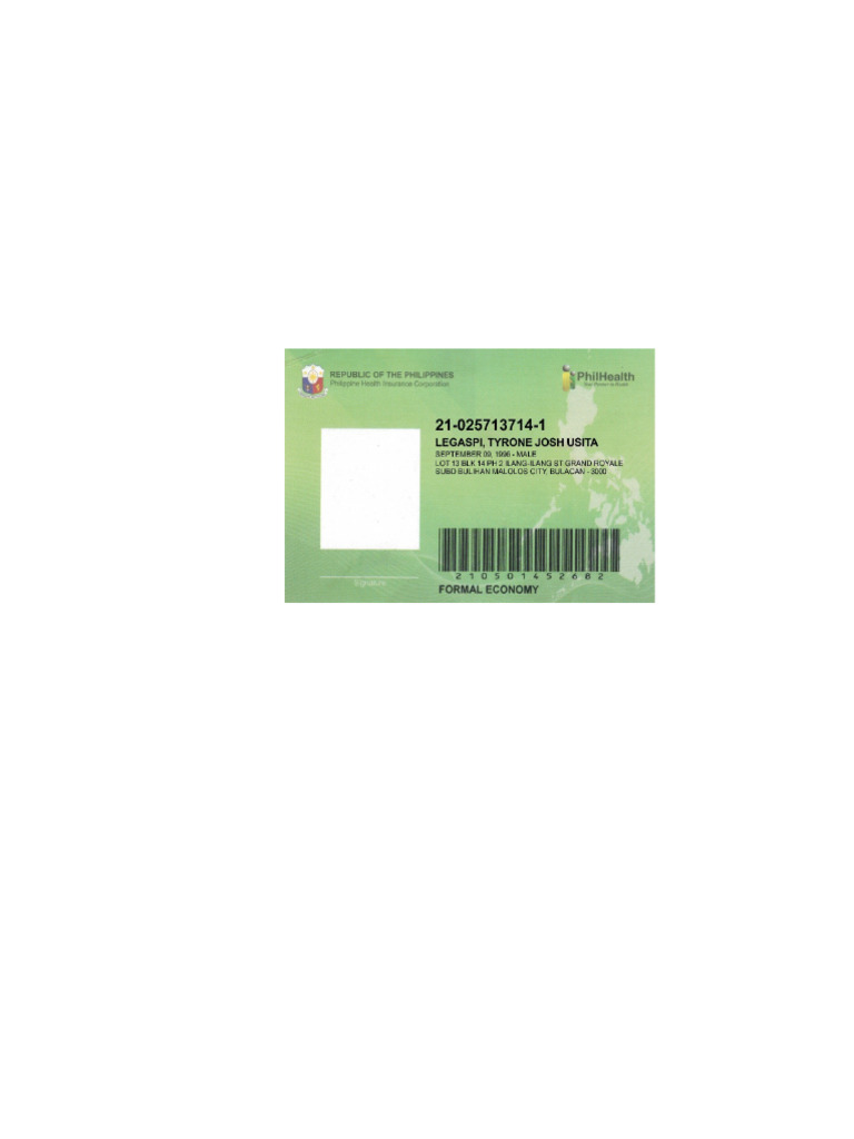 Back 2 Back HP Printer Philhealth Id Makapal Papel | PDF