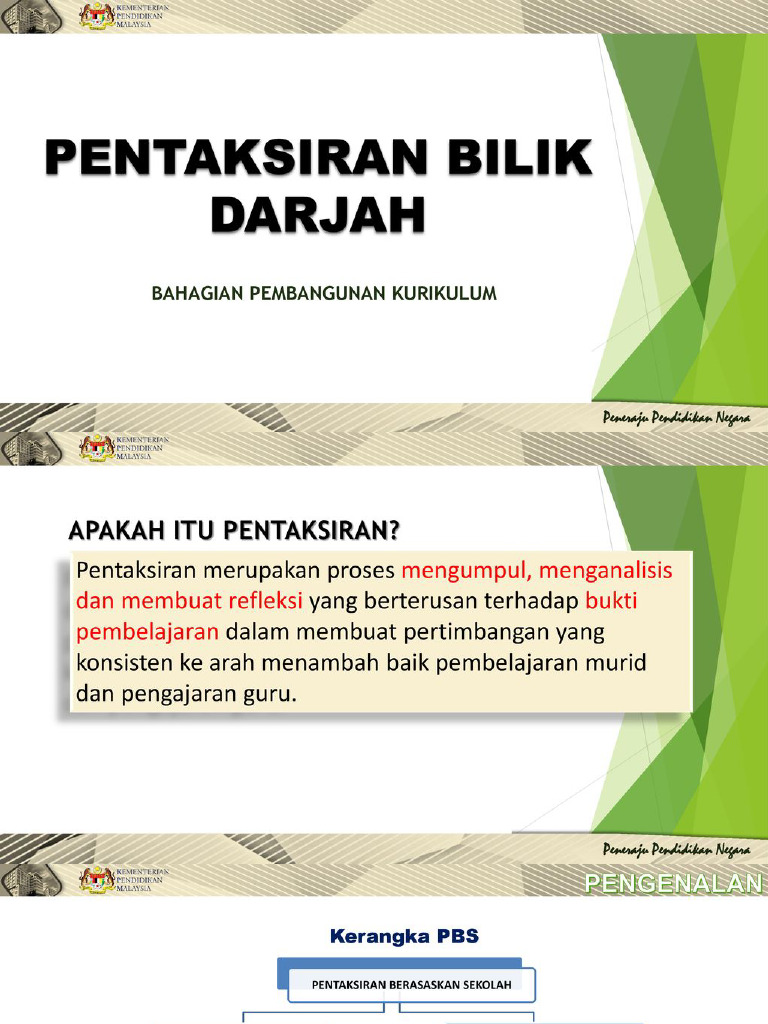 Pentaksiran Bilik Darjah | PDF