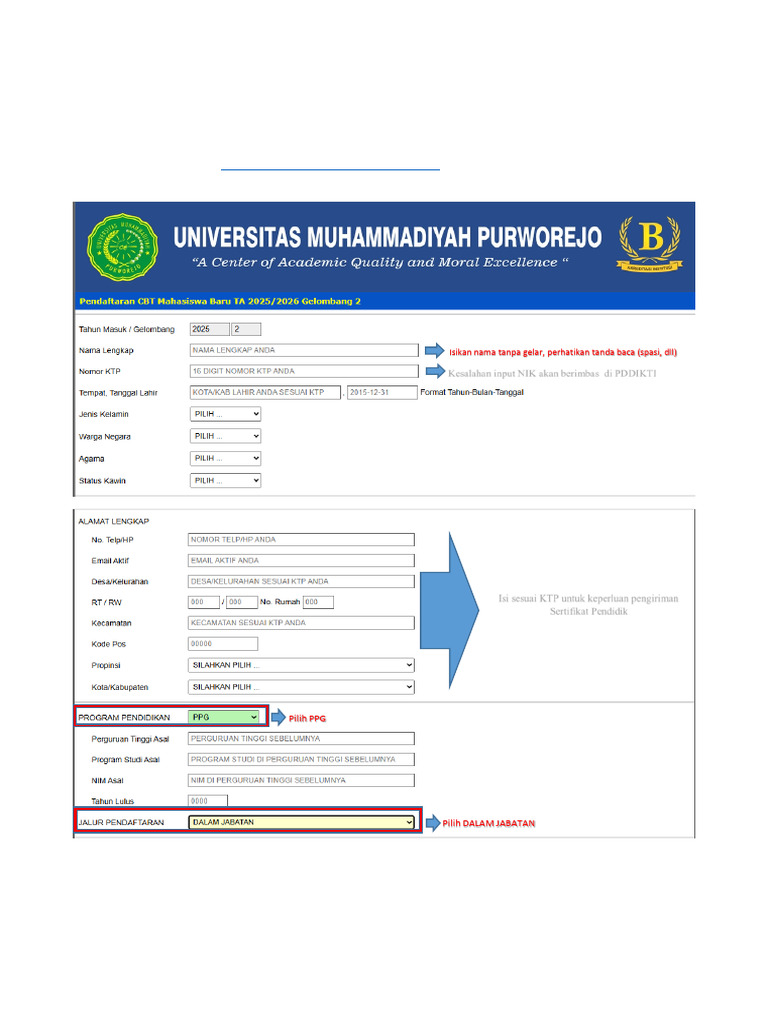 Panduan Registrasi | PDF
