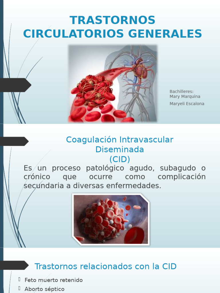 Trastornos Circulatorios Generales | PDF | Enfermedades y trastornos ...