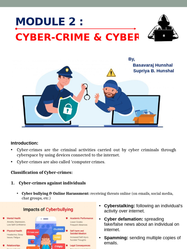 Cyber Security MODULE-2 Basavaraj Hunshal | PDF | Cybercrime | Security