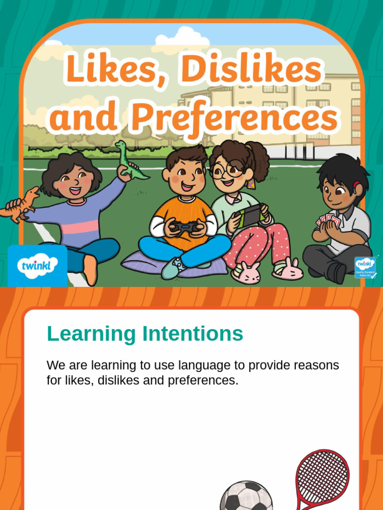 Au L 1732681178 Likes Dislikes Preferences Powerpoint Ver 1 | PDF
