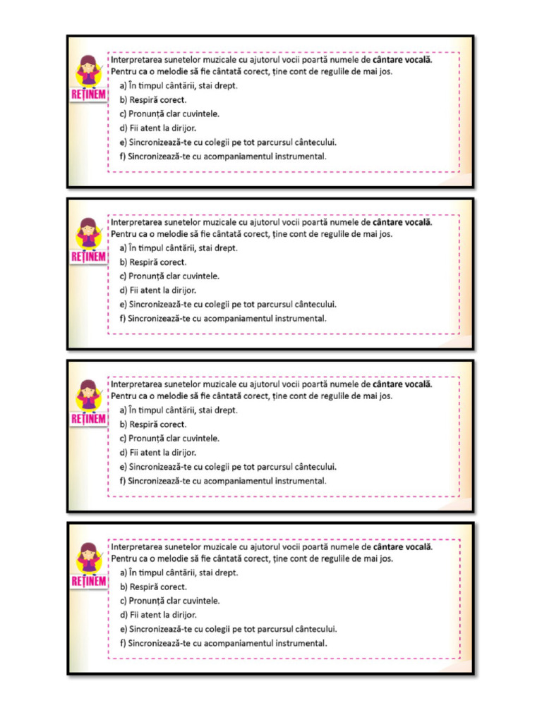 Cantarea Vocala | PDF