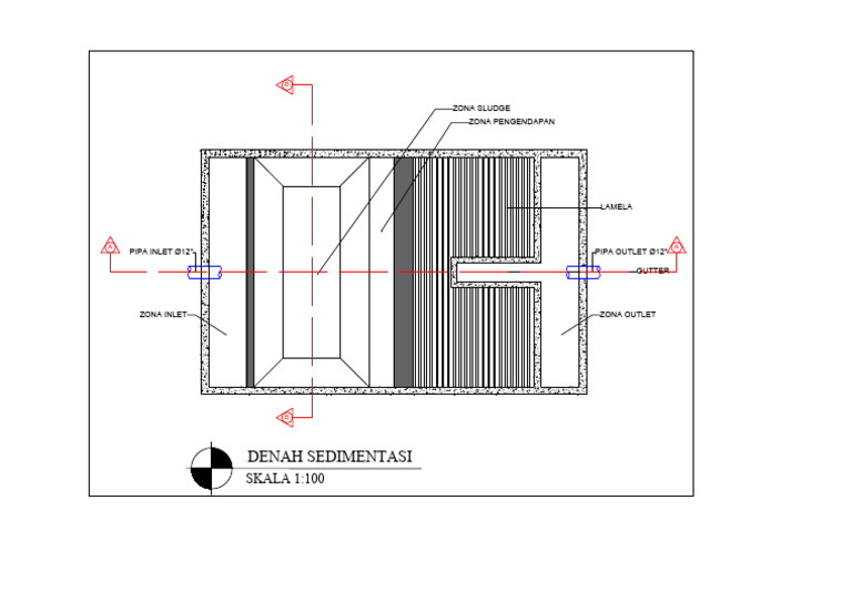 New Denah Sedimentasi | PDF