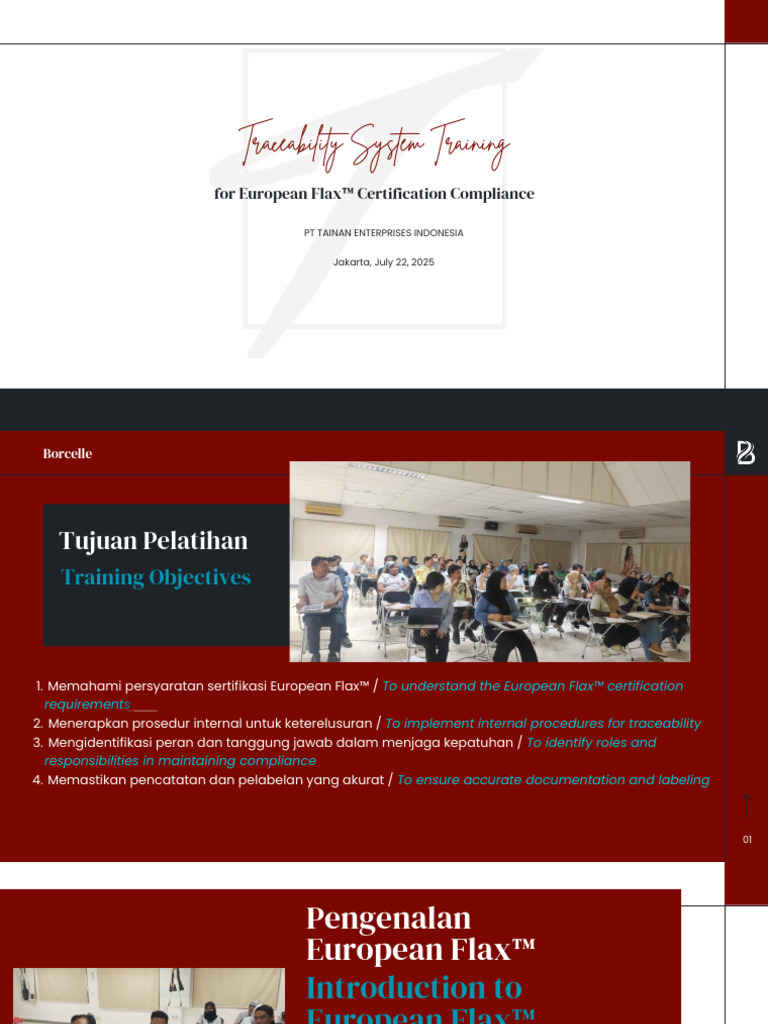 Traceability System Training - July 22, 2025 | PDF