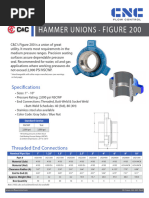 Figure 206 Hammer Union Specs | PDF | Pipe (Fluid Conveyance ...