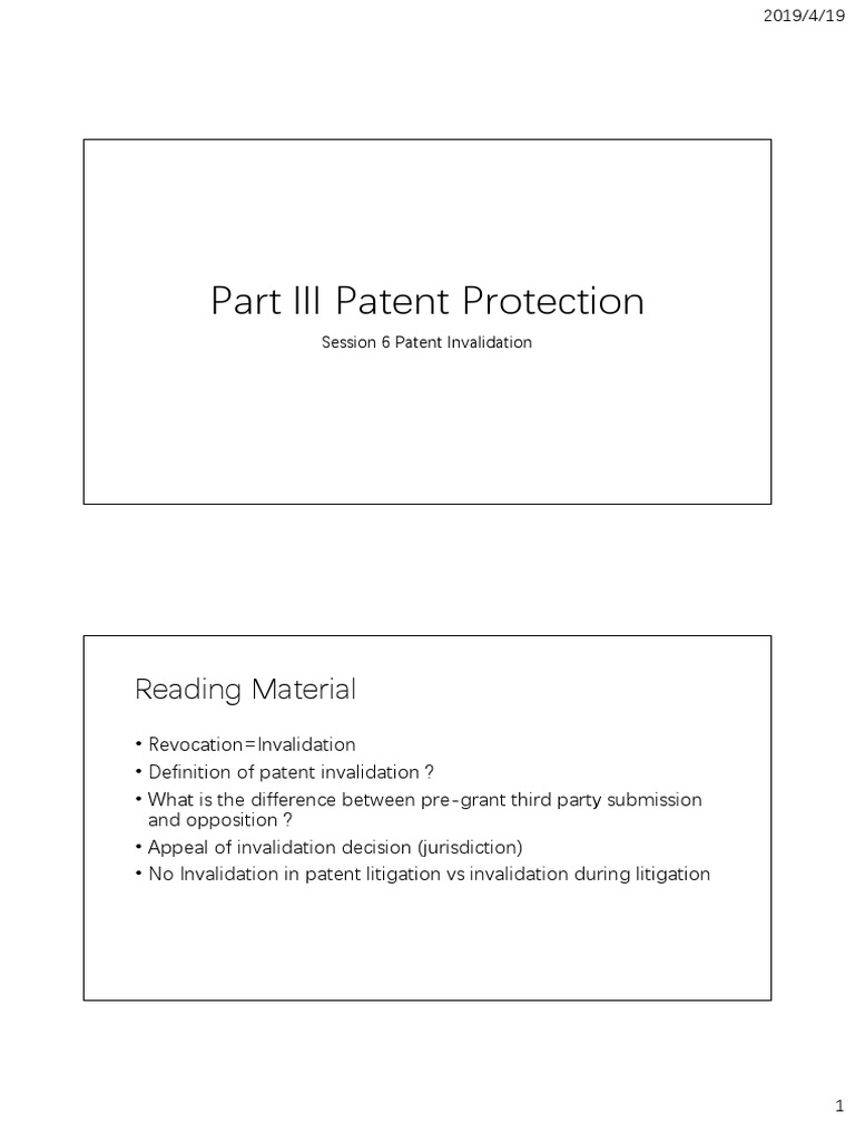 China Patent 6 Invalidation Procedure | PDF