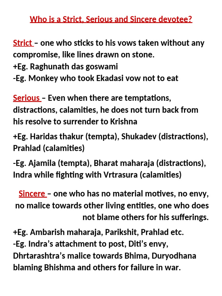 Who Is A Strict Serious and Sincere Sadhaka | PDF