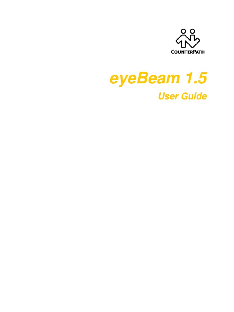 EyeBeam 1.5 User Guide | PDF | Voice Over Ip | Voicemail